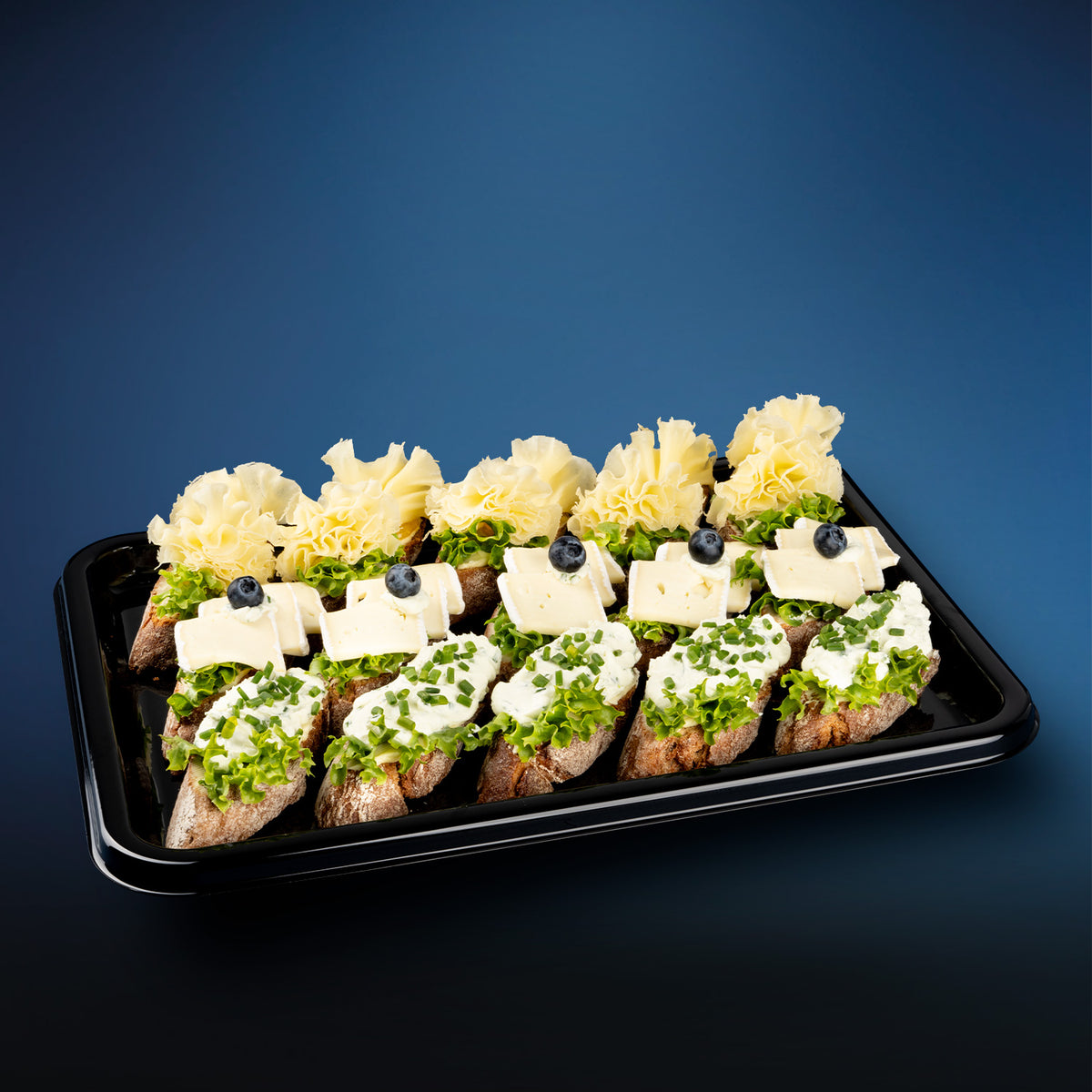Canapés mit Käsespezialitäten – Lindner