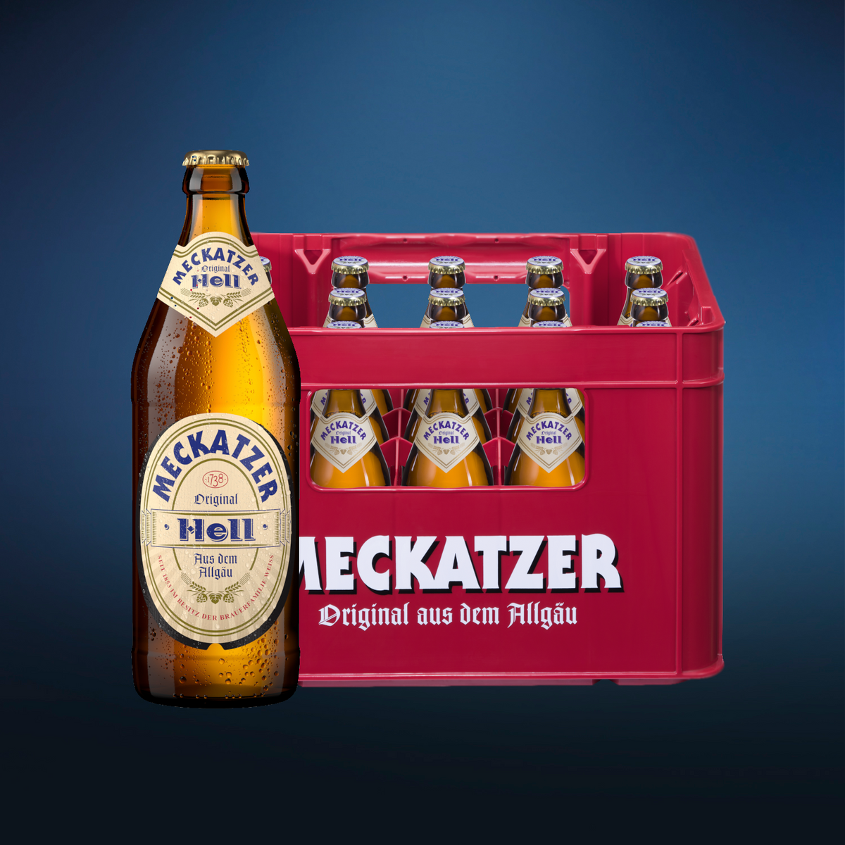 Meckatzer Hell – Helles Bier aus dem Allgäu (4,9 %) – Lindner